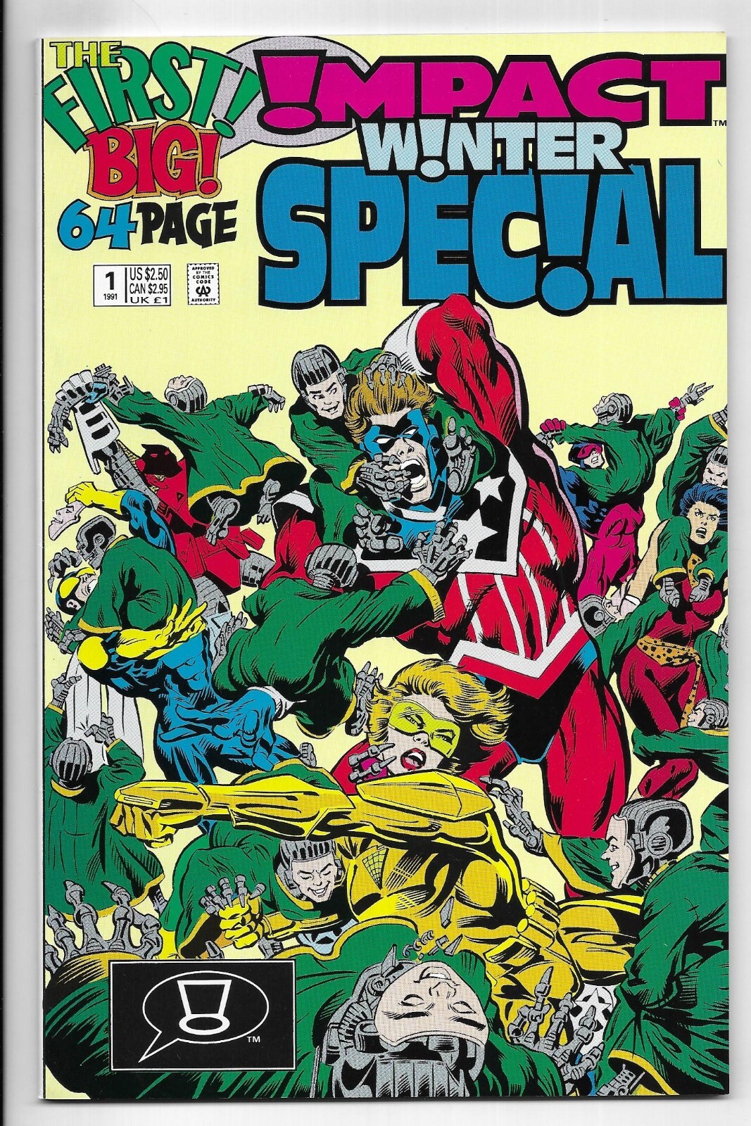 IMPACT Winter Special 1 MODERN AGE DC COMIC BOOK Mighty Crusaders Fly ...