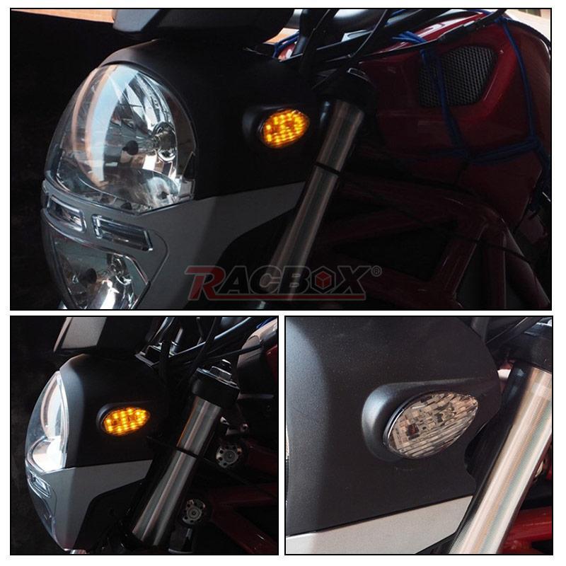 Amber Motorcycle LED Flush Mount Turn Signal Indicator Blinker Light ...