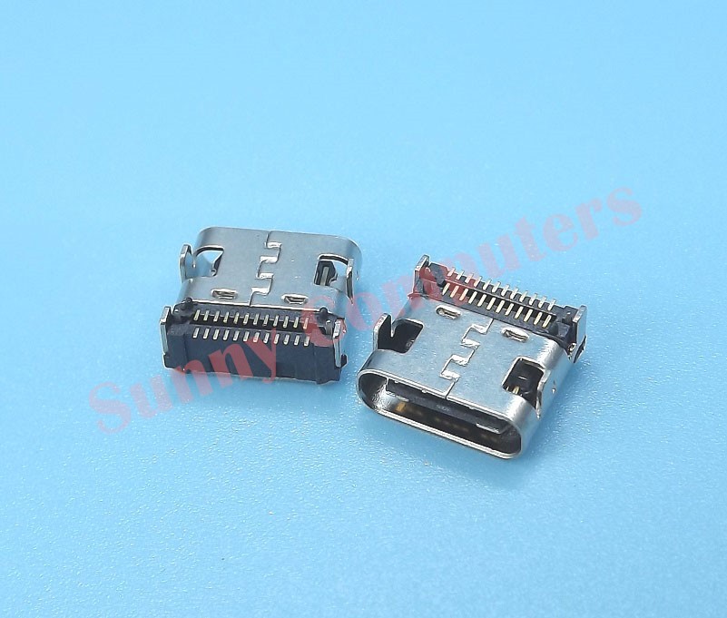 2x USB Type-C Socket Female Port Replacement Part For PC Mobile Phone ...
