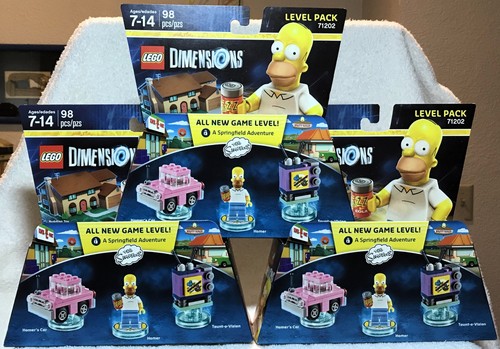 LEGO DIMENSIONS LOT OF 3 SIMPSONS LEVEL PACK SETS MISB SEE PICS | eBay