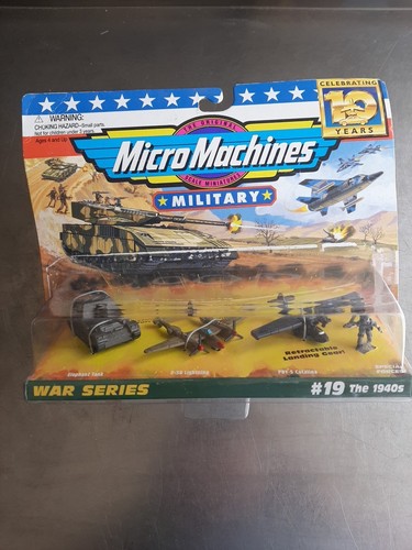 MICRO MACHINES WAR SERIES #19 RARE WW2-40'S NEW OLD STOCK 1997 INFO ...