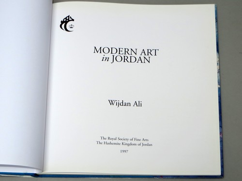 MODERN ART in JORDAN - Wijdan Ali (First Edition 1997) Arabic Islamic ...