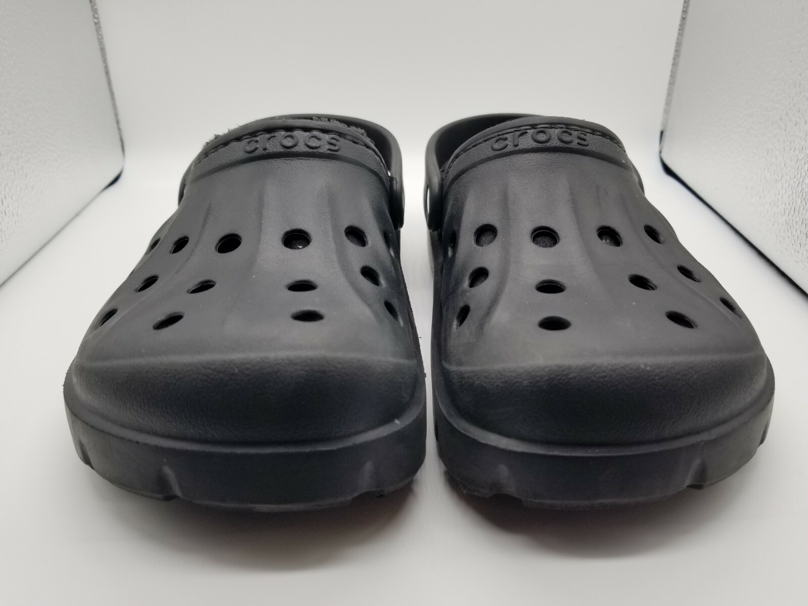 Classic Crocs Faux Fur Lined Dual Comfort Black Clogs… - Gem