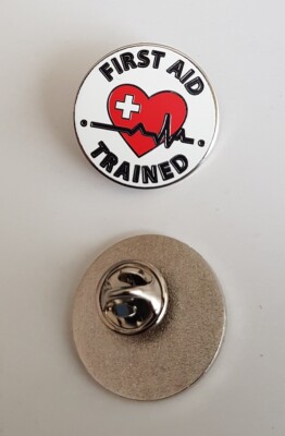 First Aid Trained Scouts Guides NHS workplaces Councils Enamel Pin ...