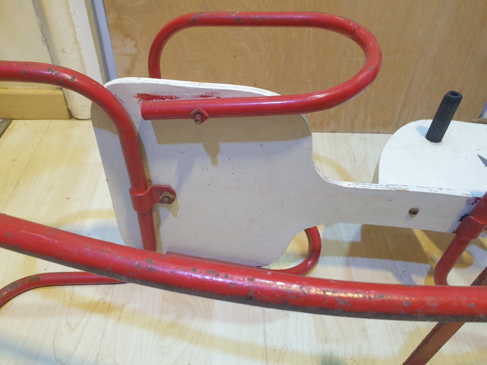 Vintage Mobo Mid Century Childs Toy Rocking Horse Metal Frame Shop Prop ...