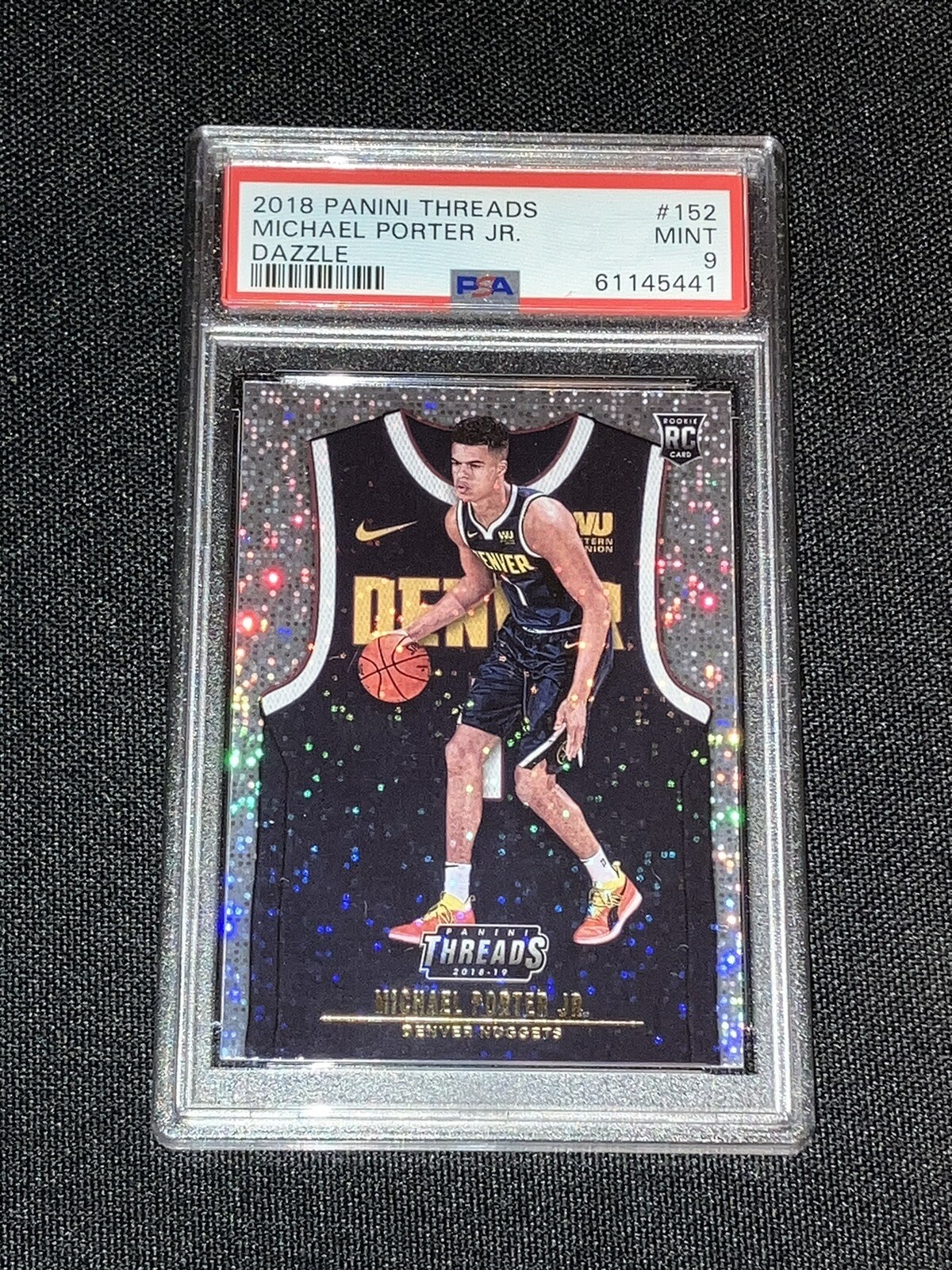 2018-19 Panini Threads - Rookies Icon Jersey Dazzle #152 Michael Porter ...
