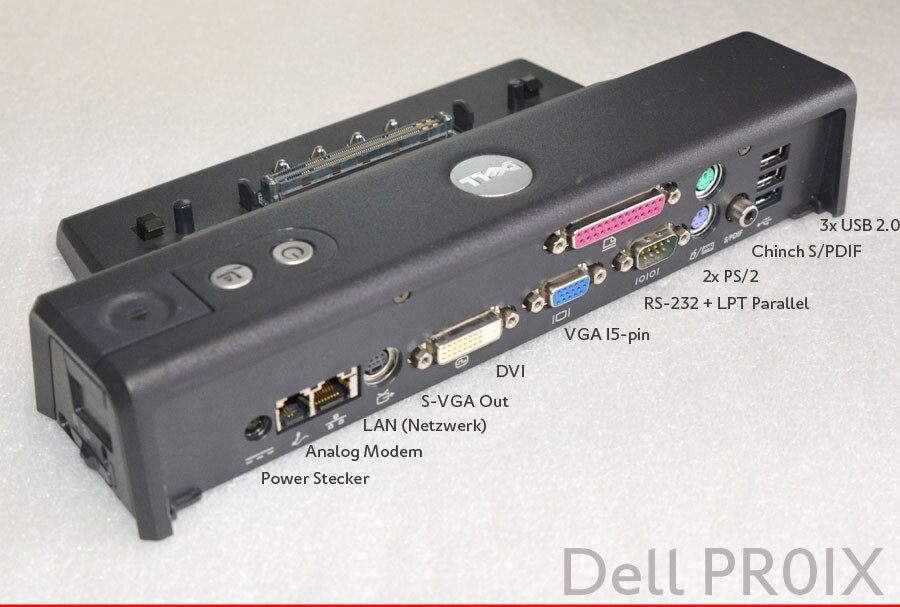 PORT REPLICATOR DOCKING STATION DELL LATITUDE PR01X D400 D420 D430 D600 ...