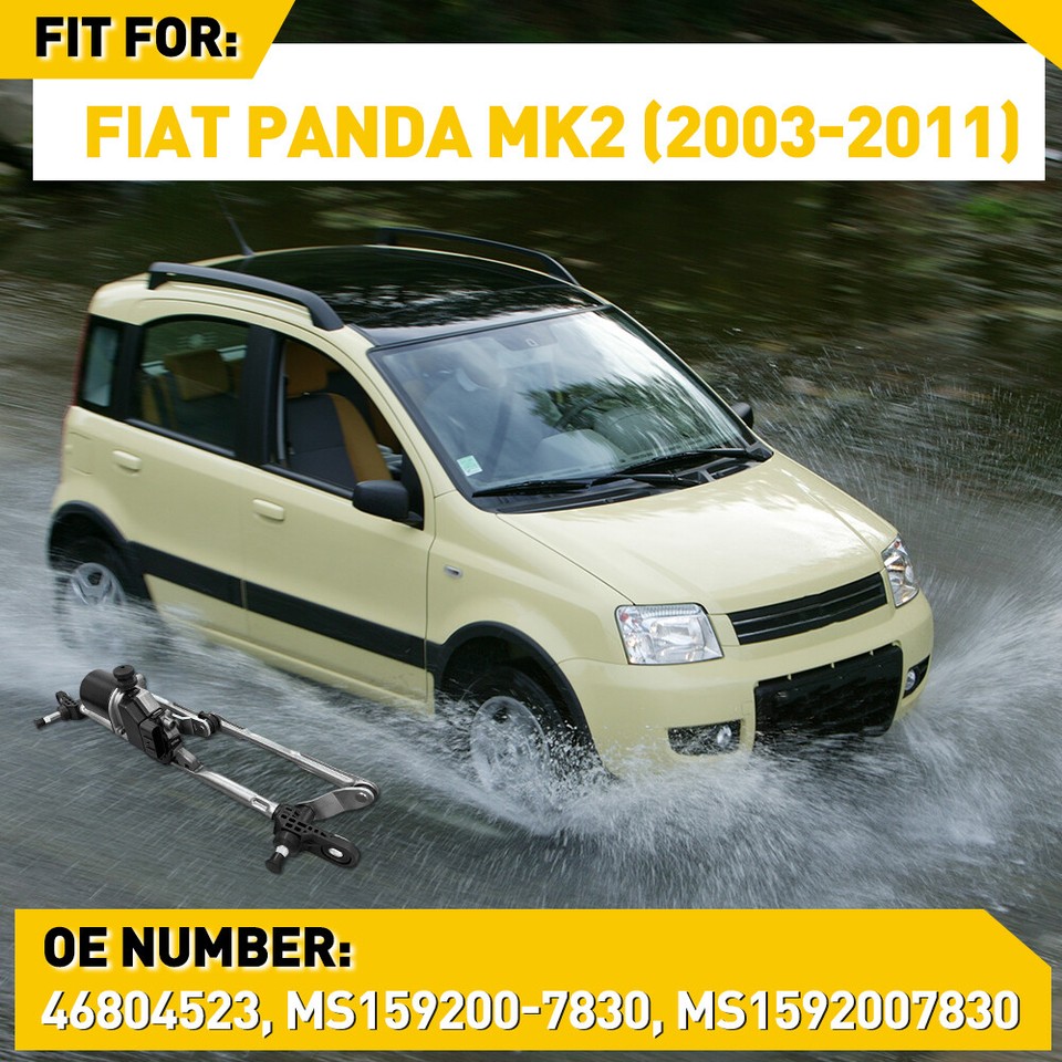 1x Front Windscreen Wiper Motor & Linkage 46804523 For Fiat Panda Mk2 ...