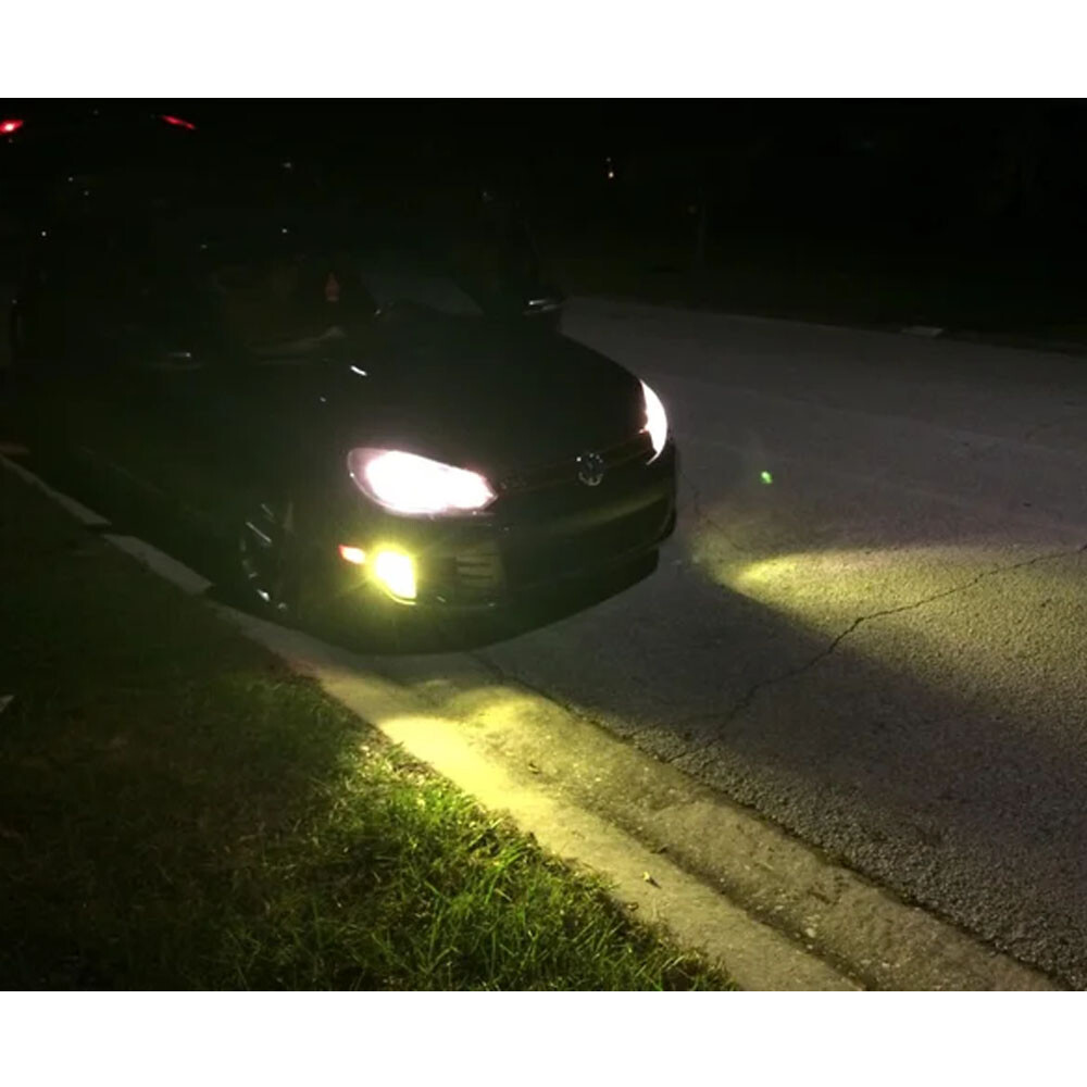 9005 White Amber Swithback Front Fog Light Bulbs For VW Golf MK5 MK6 ...