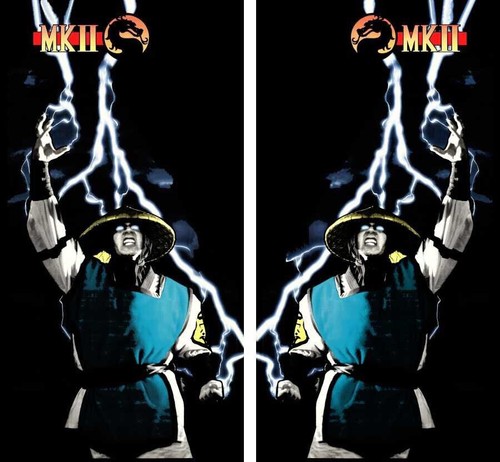 Mortal Kombat 2 Arcade Side Art Artwork Full Size Mk2 MKll Midway 2pc ...