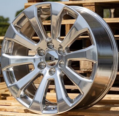 22" Polished OE 5922 Replica RVA Wheels fits 2024 Chevy Silverado 1500 ...