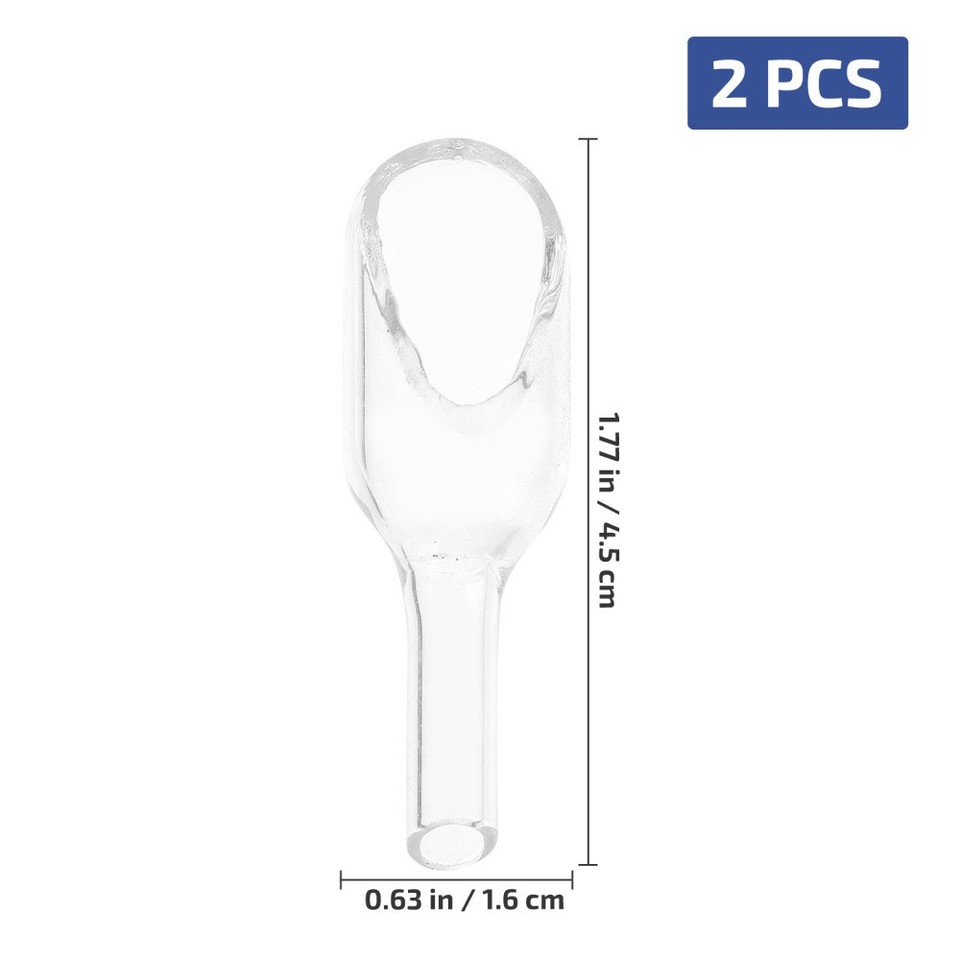 2pcs Transparent Glass Weighing Boat Weighing Funnel Set Round Boat ...
