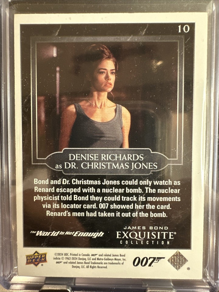 DENISE RICHARDS AS DR. CHRISTMAS JONES 2024 UD EXQUISITE JAMES BOND 009/175 #10 | eBay