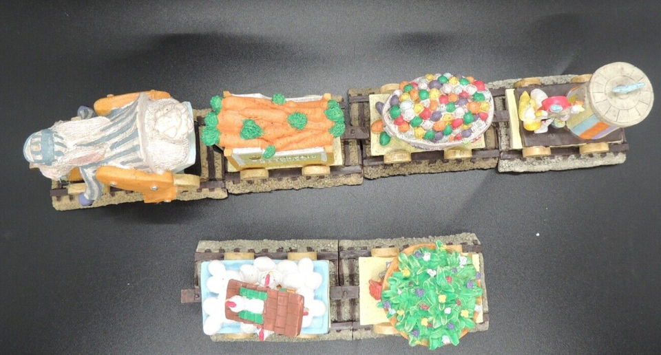 Vintage Bunny Express Easter Train 1996 Easter Decor Cute Bunny Carrot ...