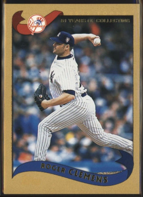 ROGER CLEMENS 2001 Topps Card #60 GOLD BORDER PARALLEL #D 1554/2002 | eBay