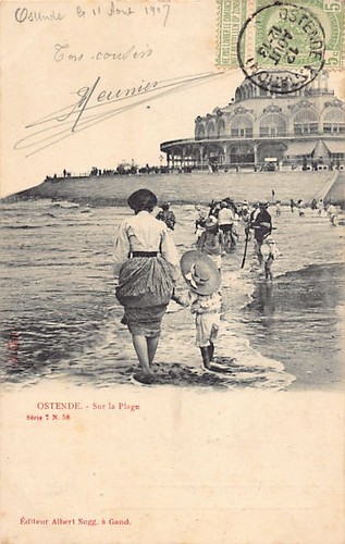 België - OOSTENDE (W. Vl.) Sur la plage - Uitg. Albert Sugg Série 7 N ...