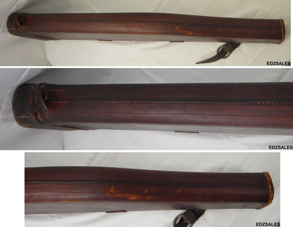 Leather Vintage Shotgun Takedown Leg-O-Mutton Carry Case | eBay
