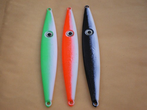 3 PCS. VERTICAL JIG/FAST FALL JIGGING/FISHING LURE BAIT 8 OZ. 3 COLORS ...