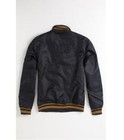 WESC WILLIE VARSITY BASEBALL LETTERMAN JACKET COAT BLACK MEN'S GUYS ...