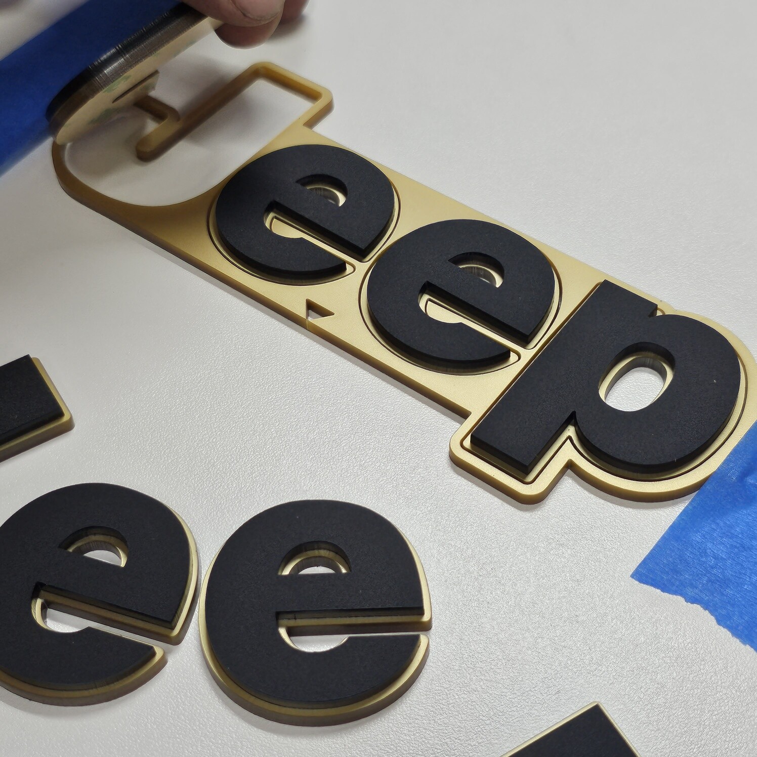 Officially Licensed Laser Cut Acrylic Retro Jeep Gladiator Emblems ...