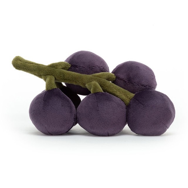 Jellycat Fabulous Fruit Grapes 5.91 Inch Soft Plush Stuffed Toys Cute ...