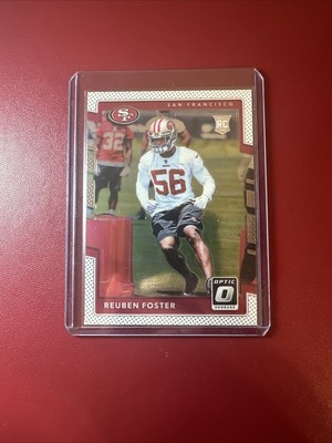 2017 Donruss Optic Football Card #132 Reuben Foster RC | eBay