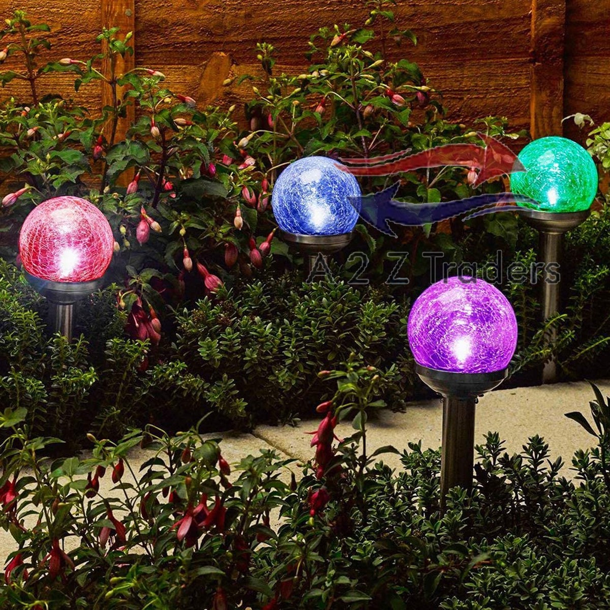 Color Changing Solar Gazing Ball