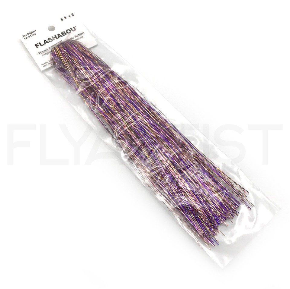 HOLOGRAPHIC FLASHABOU - Fly Tying Flash Material Musky Bucktail - 25 ...