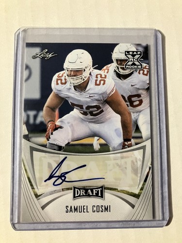 2021 LEAF DRAFT #BA-SCI SAMUEL COSMI RC AUTOGRAPH | eBay