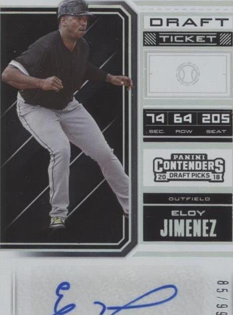2018 Panini Contenders Draft Picks - Prospect Ticket Autographs Eloy ...