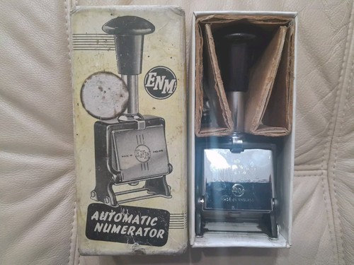 Vintage ENM Automatic Numerator, Model 4512, In Original Box | eBay