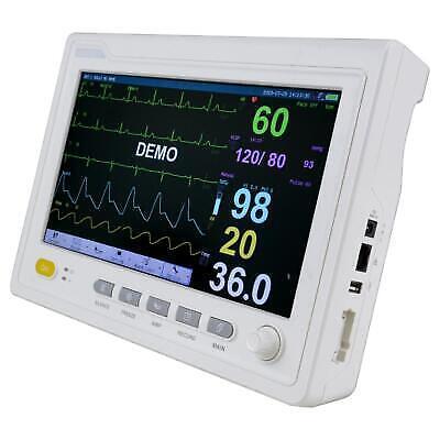 10.1 Touchscreen Patient Monitor Signs ECG NIBP SPO2 PR TEMP | eBay