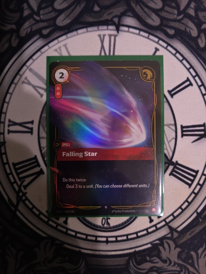 Falling Star Rare Foil 029/298 Riftbound League of Legends Origins | eBay
