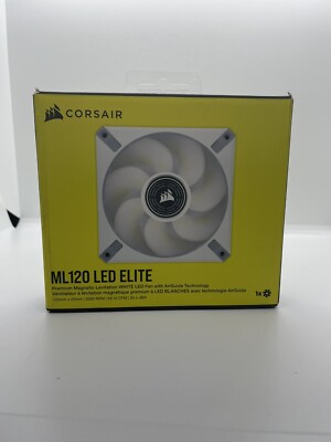 CORSAIR ML120 LED ELITE Red 120mm PWM Magnetic Levitation Fan Black ...
