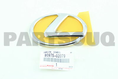 9097502079 Genuine Toyota EMBLEM, RADIATOR GRILLE (OR FRONT PANEL ...