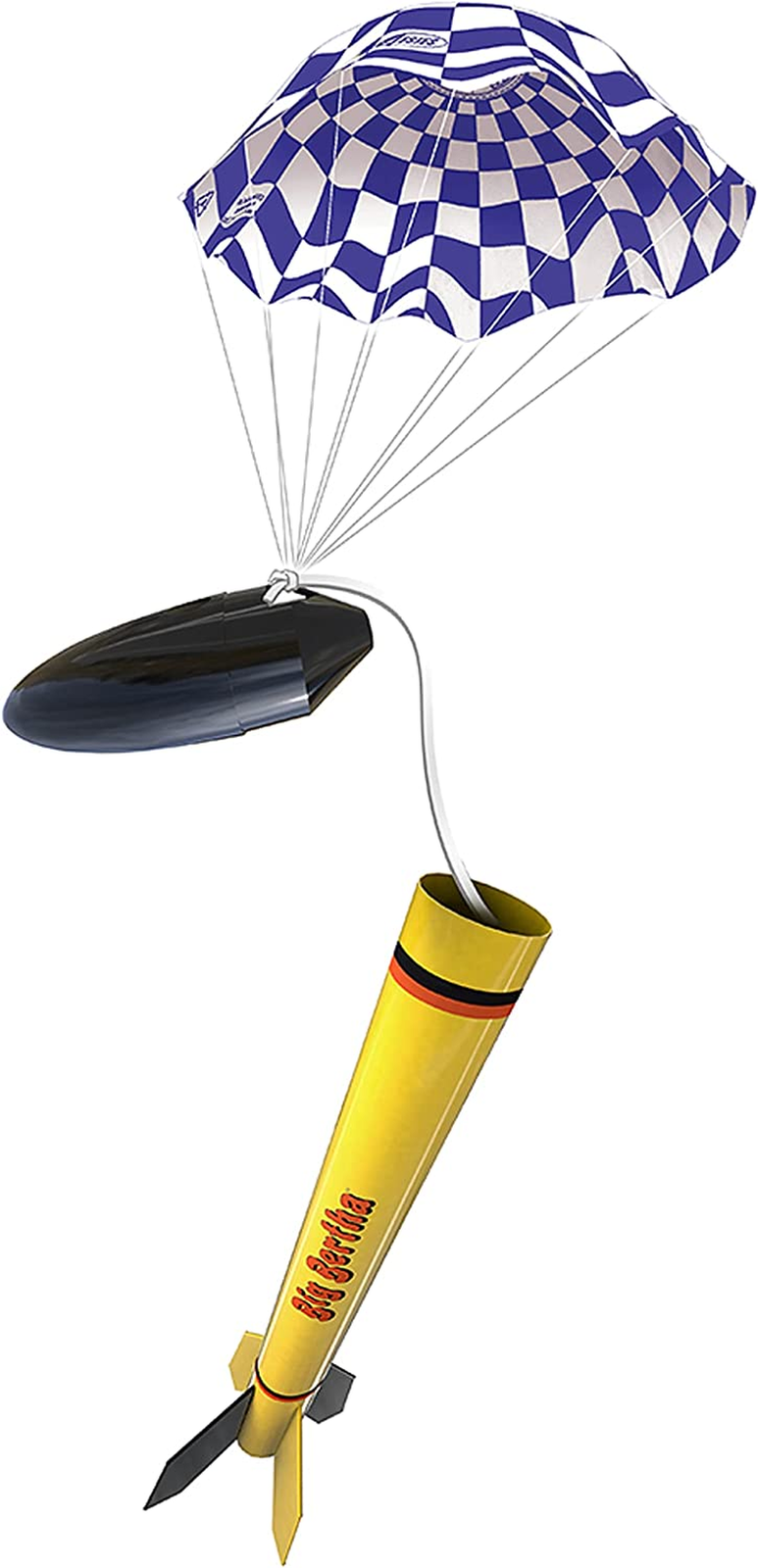 Estes Big Bertha Flying Model Rocket Kit W/ Parachute Recovery Skill ...