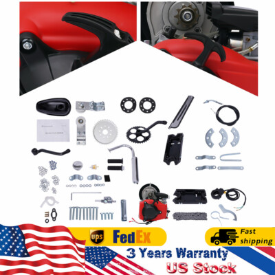 49CC 4-Stroke Motorized Bike Engine E-Bicycle Conversion Petrol Motor ...