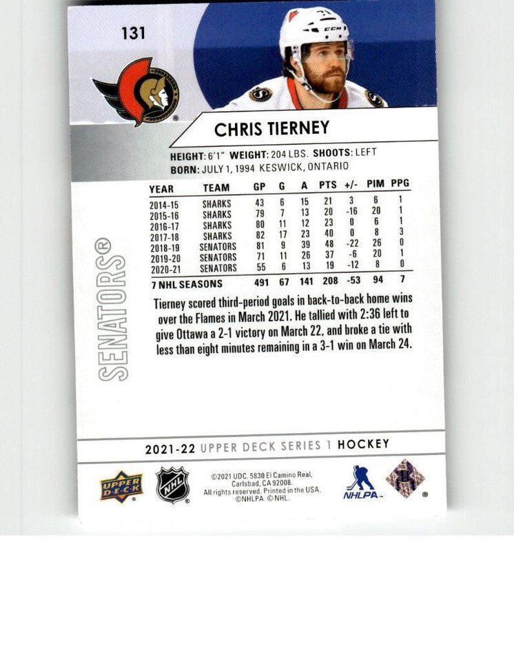 CHRIS TIERNEY CARD #131 BFU14R1S7P63 FREE SHIPPING | eBay