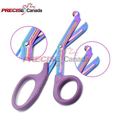 Purple EMT Shears Scissors Rainbow Blade Tactical Medical 7.5'' First ...