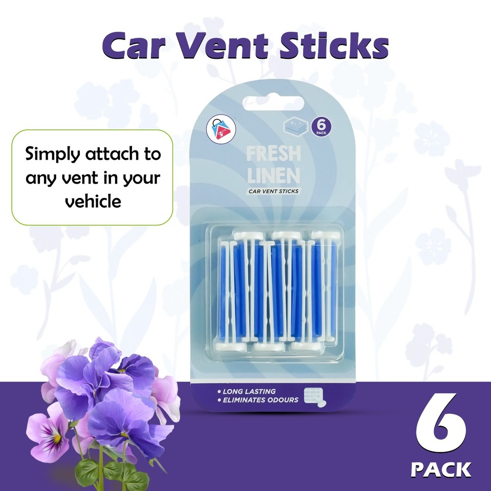 Car Air Freshener Vent Clip, Car Scent Aroma Sticks, Fragrance Perfume ...