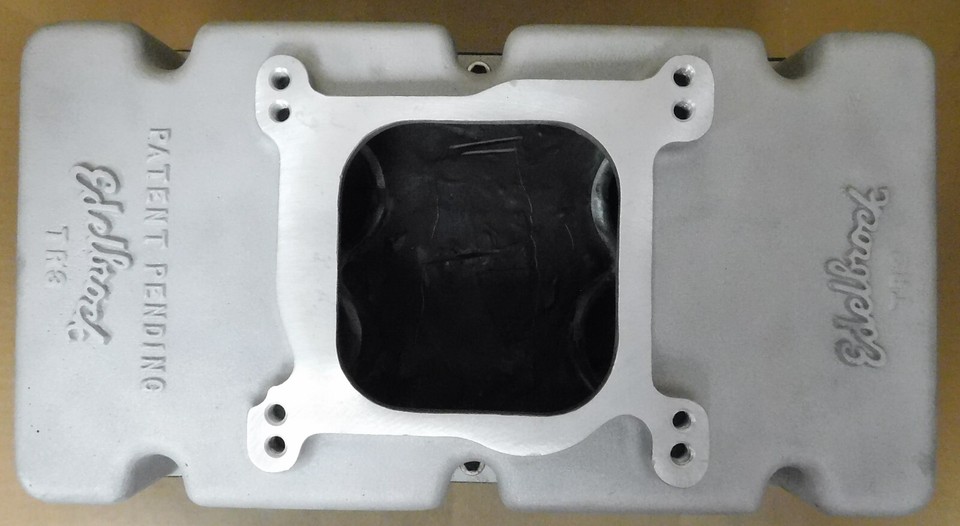 Edelbrock Rare TR1 Early SB Chevy Bread Box Tunnel Ram, Sgl 4150 Flange ...