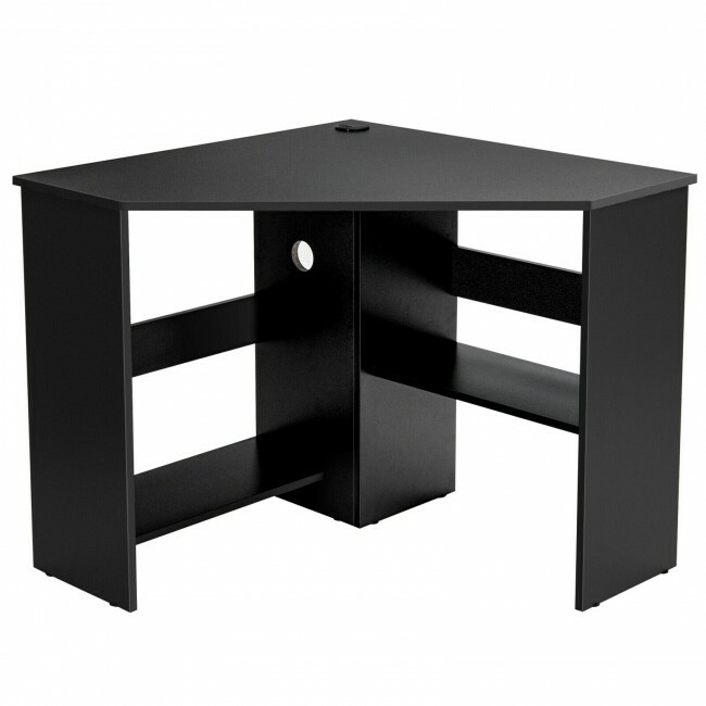 Corner Computer Desk Triangle Writing Table Workstation Working W ...