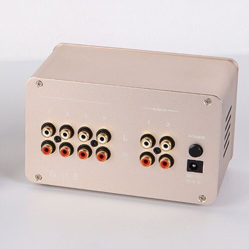 Hifi 4 Input 2 Output Audio Amplifier Electric Tube Stereo Preamp ...
