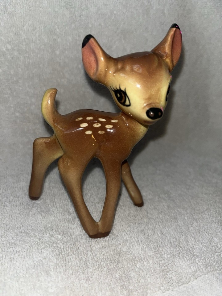 Evan K Shaw Vintage American Pottery Disney Small Bambi Figurine DEER ...
