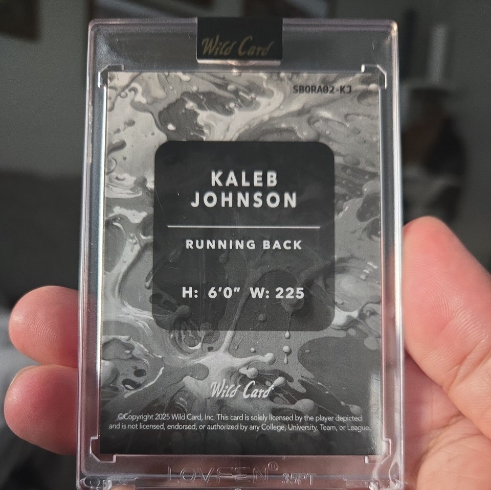 2025 wild card football Splat Kaleb Johnson /15 | eBay