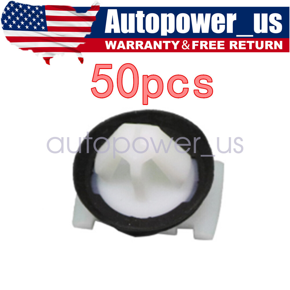 50 Pcs Body Side Exterior Trim Moulding Clips with Sealer Fits 11547581 ...