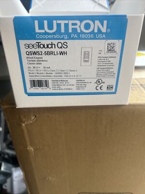 Lutron QSWS2-5b ELI-WH | eBay