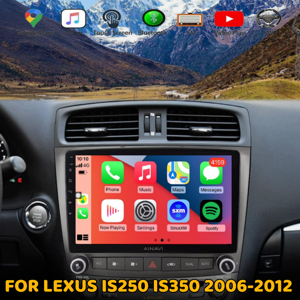 2006-2012 Lexus IS250 IS350 Android 13 Apple CarPlay Car Stereo Radio ...