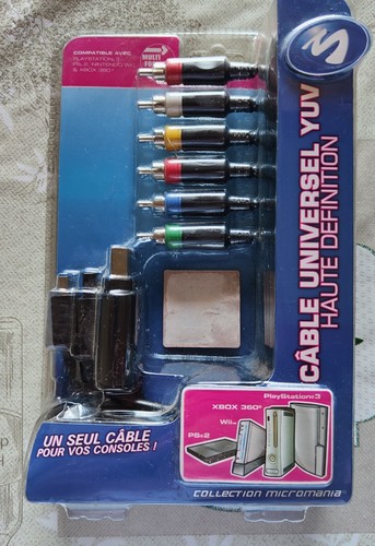 Câble Universel Yuv Compatible PS2 PS3 Wii Xbox 360 Haute Définition | eBay
