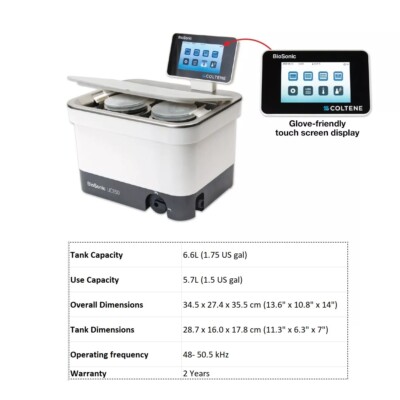 Coltene BioSonic UC150 Ultrasonic Cleaning System Factory Seal w/Basket ...